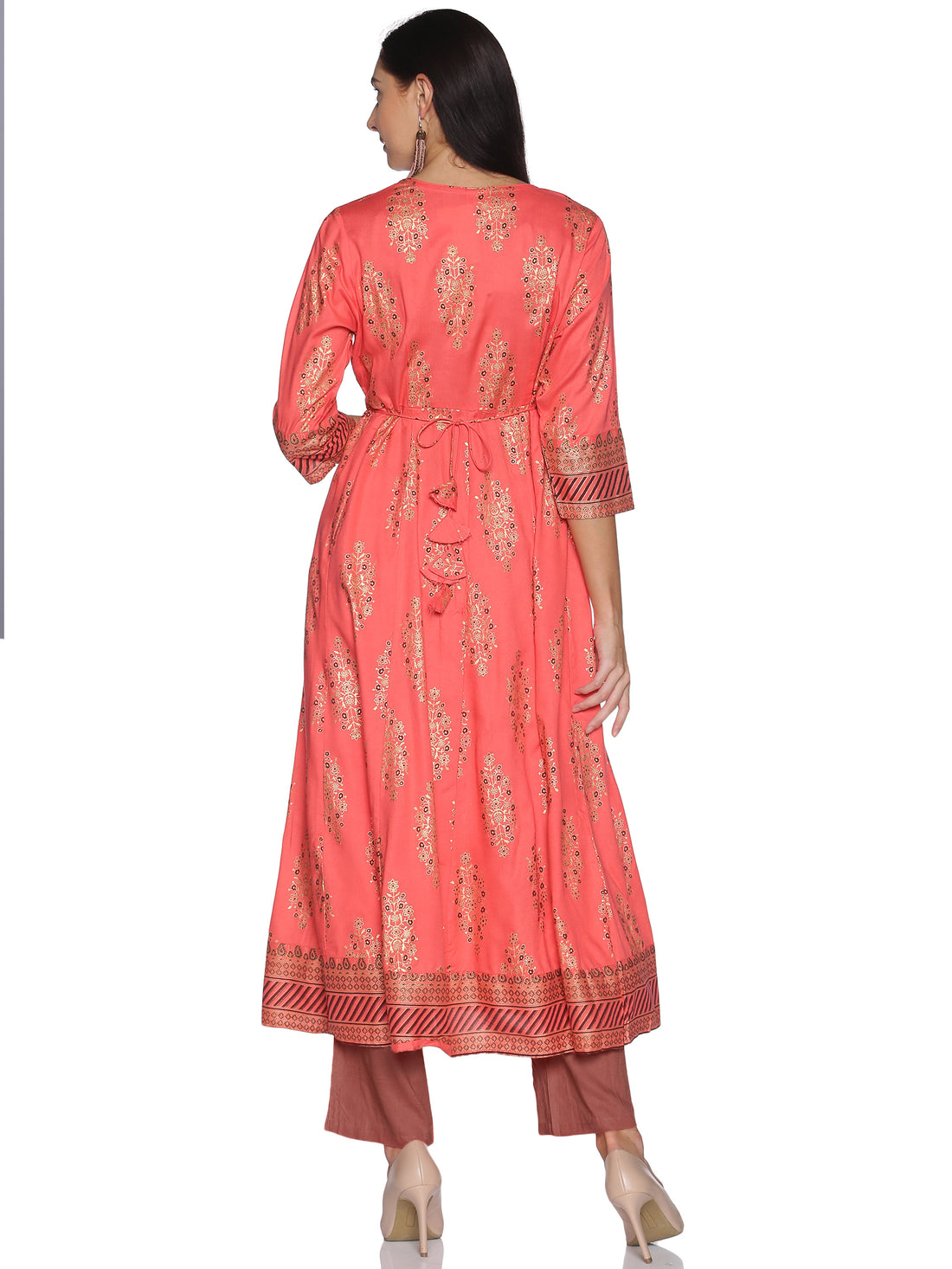 Single Kurti Peach Dark – Vastralaya - Colors of Life